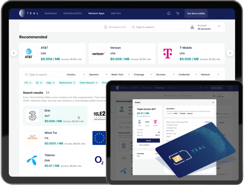 Cellular Iot Connectivity Teal Onechip Esim Cellular Iot Connectivity True Esim From Teal